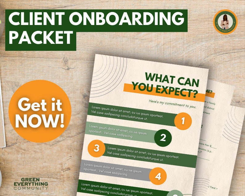 Printable New Client Onboarding Packet Real Estate Marketing Client