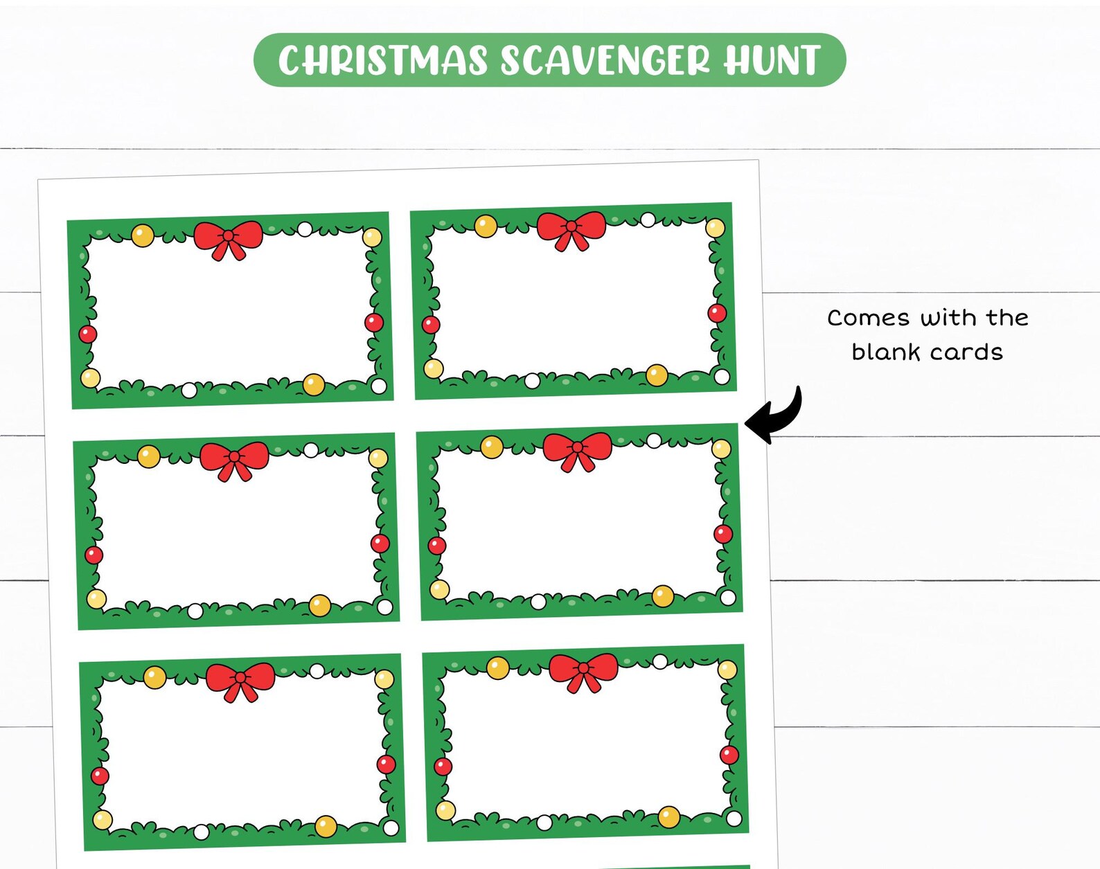 Indoor Christmas Scavenger Hunt Cards, Christmas Scavenger Hunt Clues ...