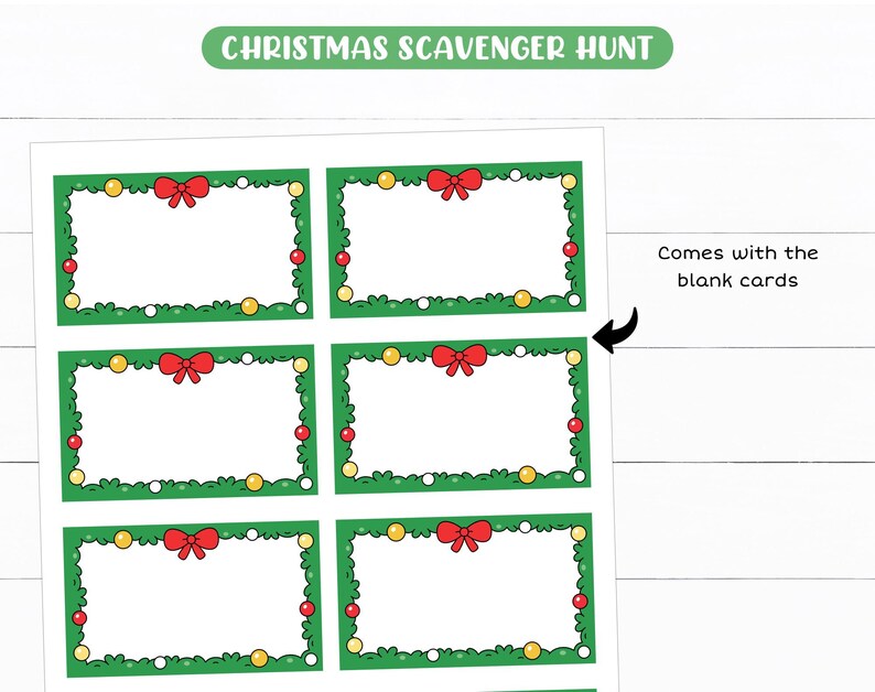 Indoor Christmas Scavenger Hunt Cards, Christmas Scavenger Hunt Clues ...