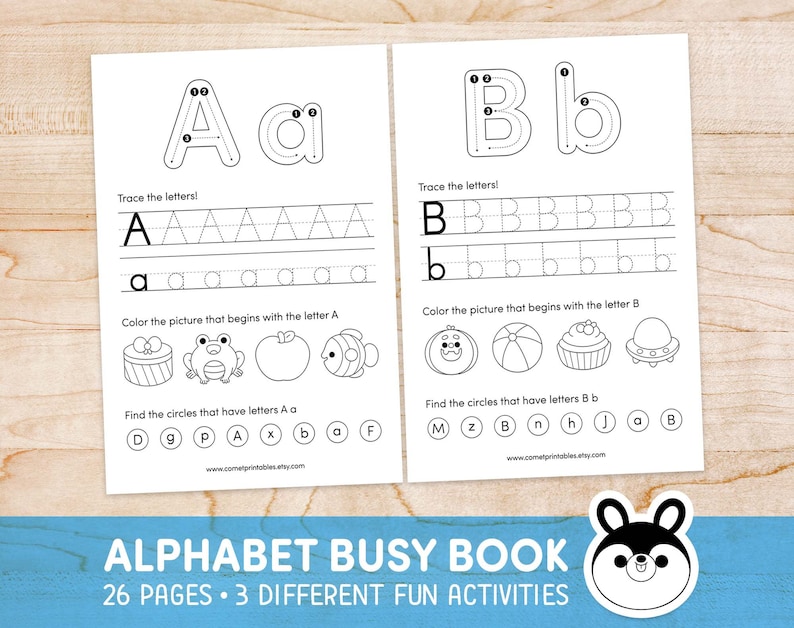 Preschool Handwriting Worksheet, Alphabet Writing Practice, ABC Letter ...