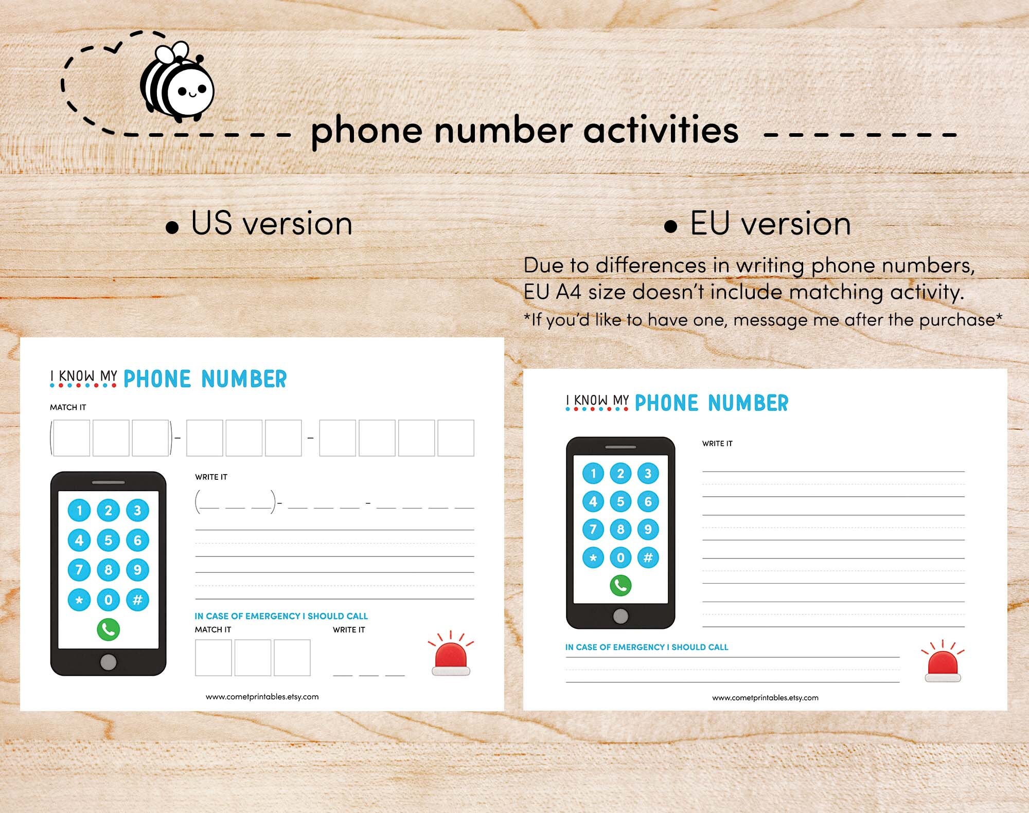 Address and Phone Number Practice Activity, I Know My Home Address ...
