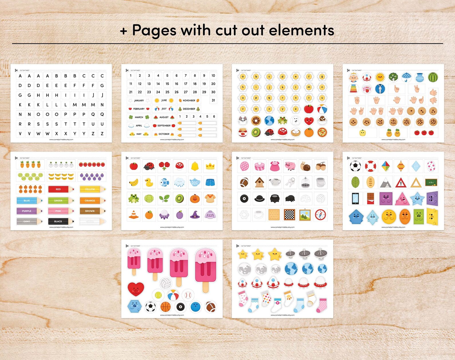 Pre-k Toddler Busy Book With Alphabet Learning Chart, Matching Colors ...