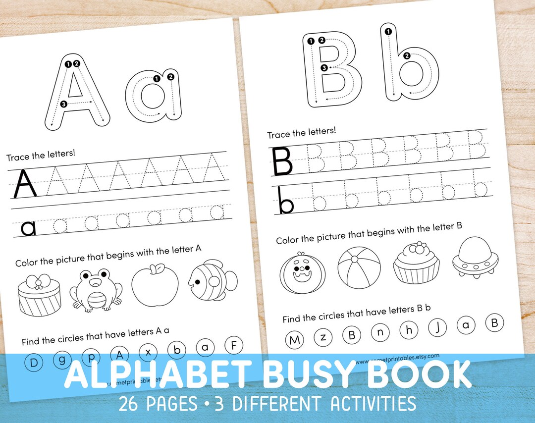 Preschool Handwriting Worksheet Alphabet Writing Practice - Etsy