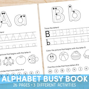 Preschool Handwriting Worksheet Alphabet Writing Practice - Etsy