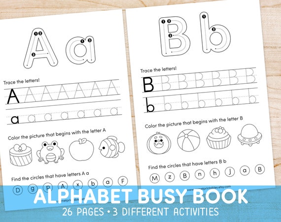 Preschool Handwriting Worksheet Alphabet Writing Practice - Etsy
