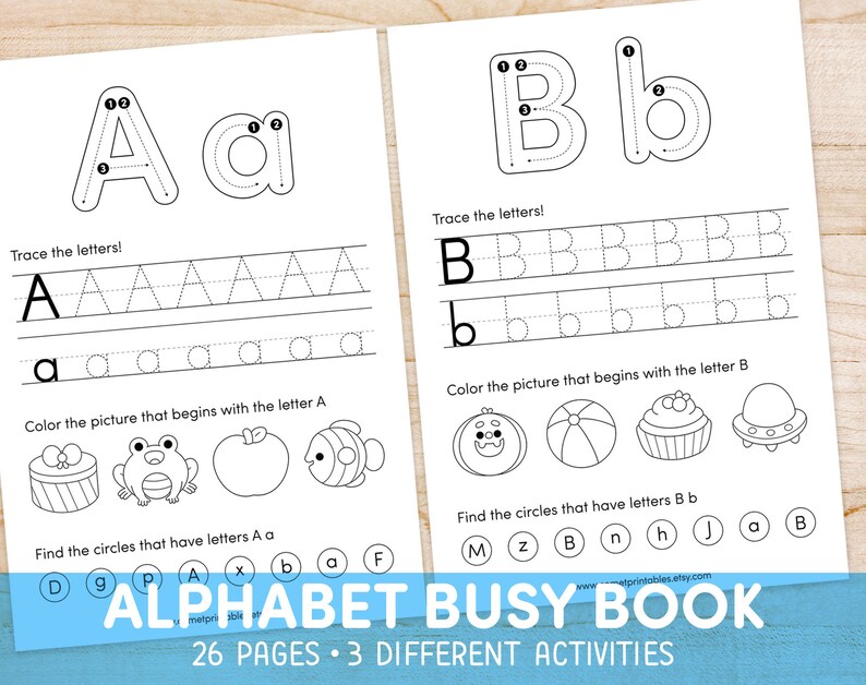Preschool Handwriting Worksheet Alphabet Writing Practice - Etsy