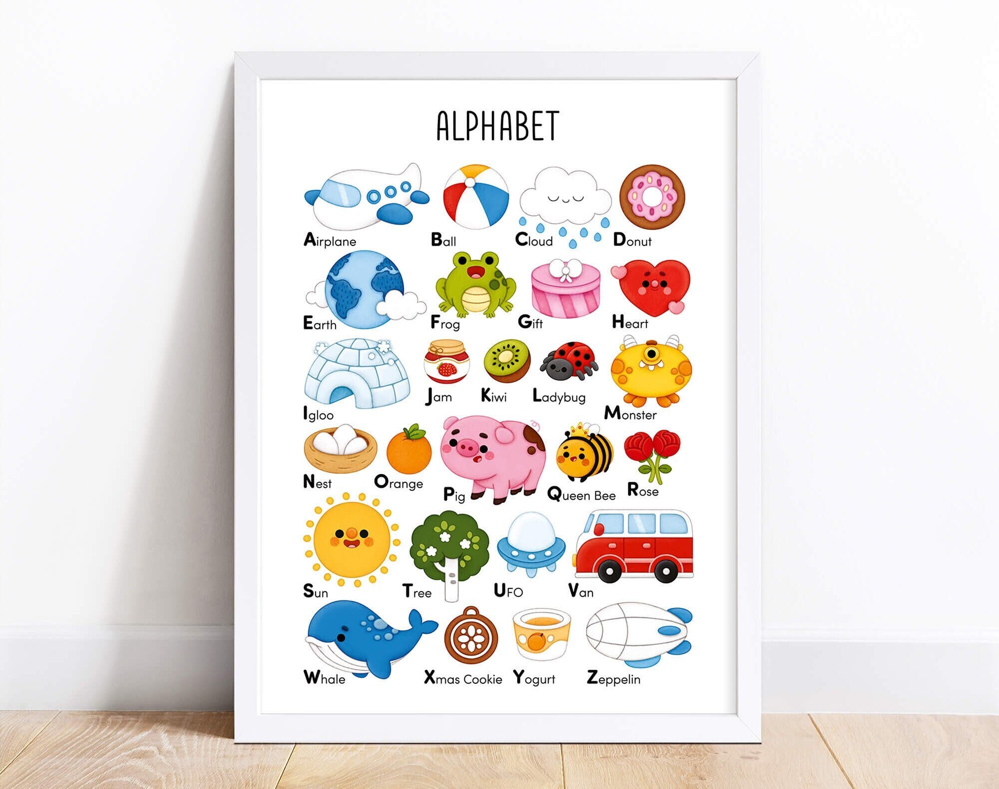 Alphabet Poster Abc Poster Alphabet Preschool Posters - Etsy