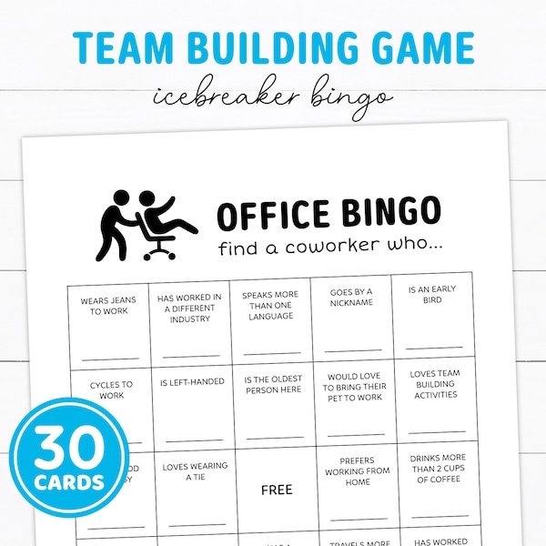 Networking Ice Breaker Bingo - Etsy