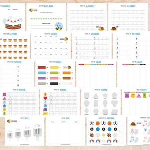Pre-k Toddler Busy Book With Alphabet Learning Chart, Matching Colors ...