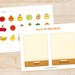 Fruits and Veggies Sorting, Matching Preschool Activities, Kindergarten ...
