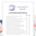 What's Your Tea Party Name, Name Create Tags, Purple Tea Party Games ...