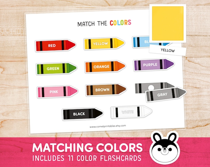 Learning Colors Preschool Printables, Color Worksheet, Color Matching ...