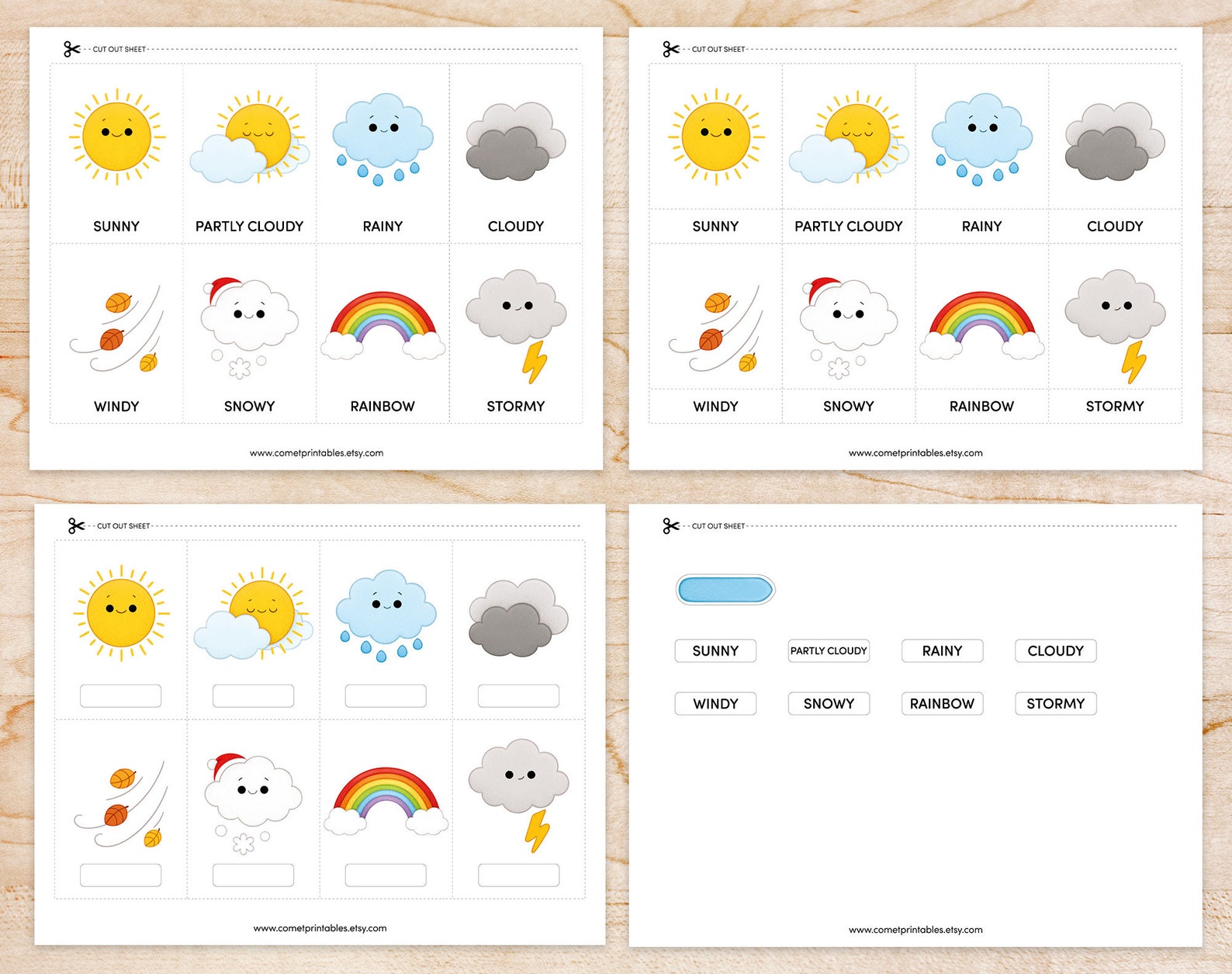 Preschool Weather Wheel, Weather Chart, Homeschool Learning Printable ...