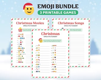 Christmas Emoji Pictionary Game, Christmas Emoji Game, Christmas Movies ...