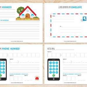 Address and Phone Number Practice Activity, I Know My Home Address ...