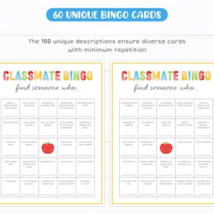 Find the Classmate Bingo, Find the Guest Classroom Bingo, Get to Know ...