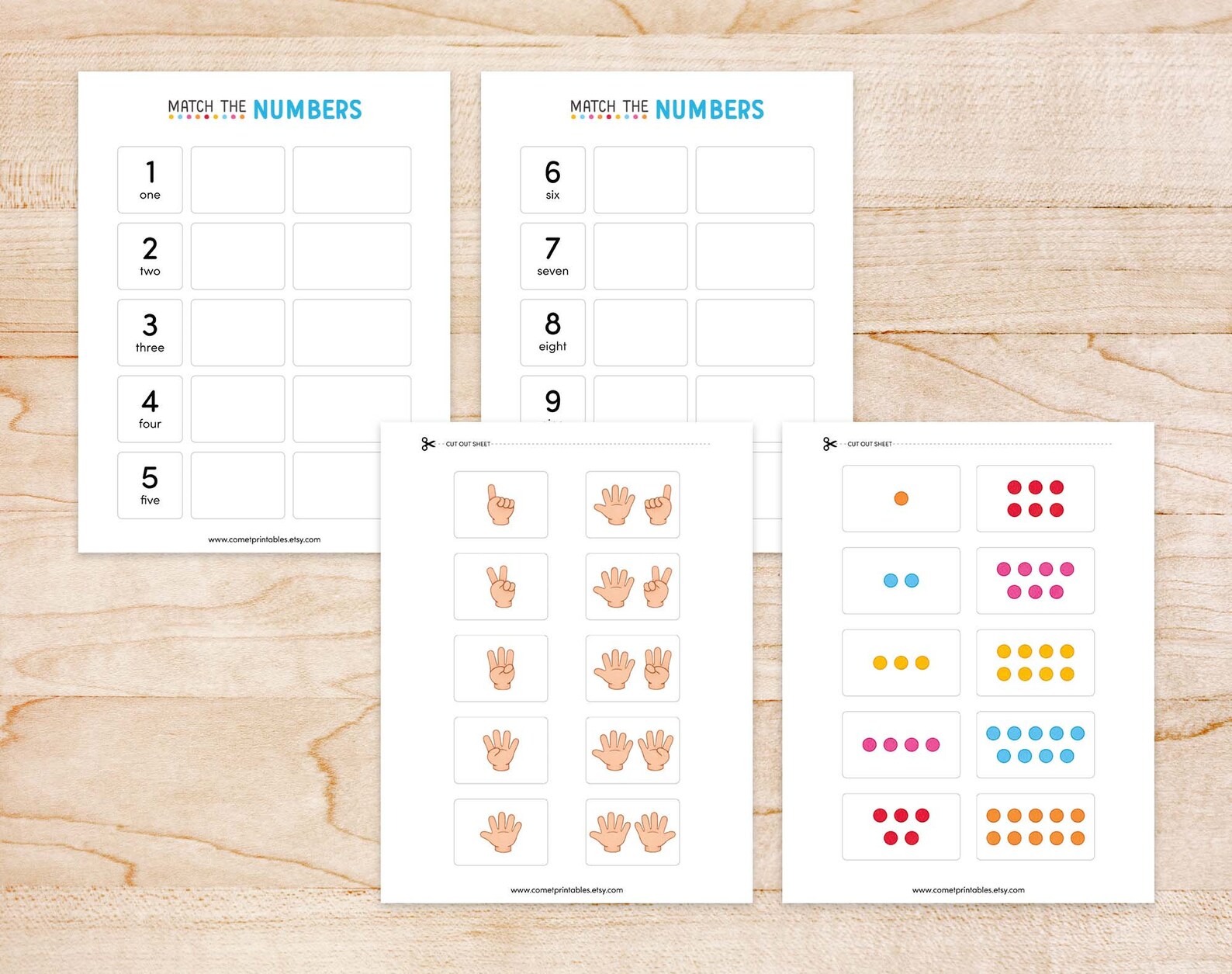Count and Match Preschool Activity, Printable Counting Activity ...