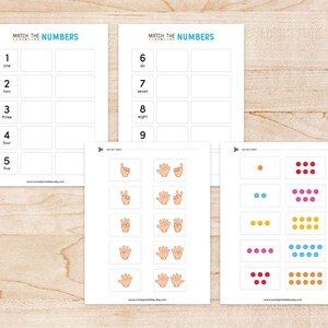Count and Match Preschool Activity, Printable Counting Activity ...