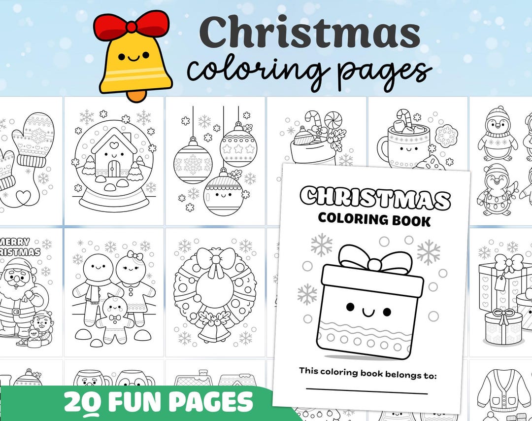 Christmas Coloring Pages Kids, Printable Christmas Coloring Sheets ...