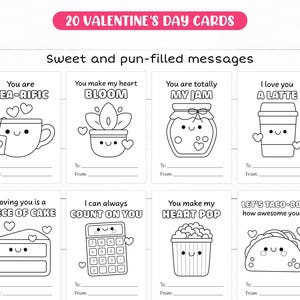 Cute Valentines Day Cards, Coloring Valentine Cards, Kids Valentines ...