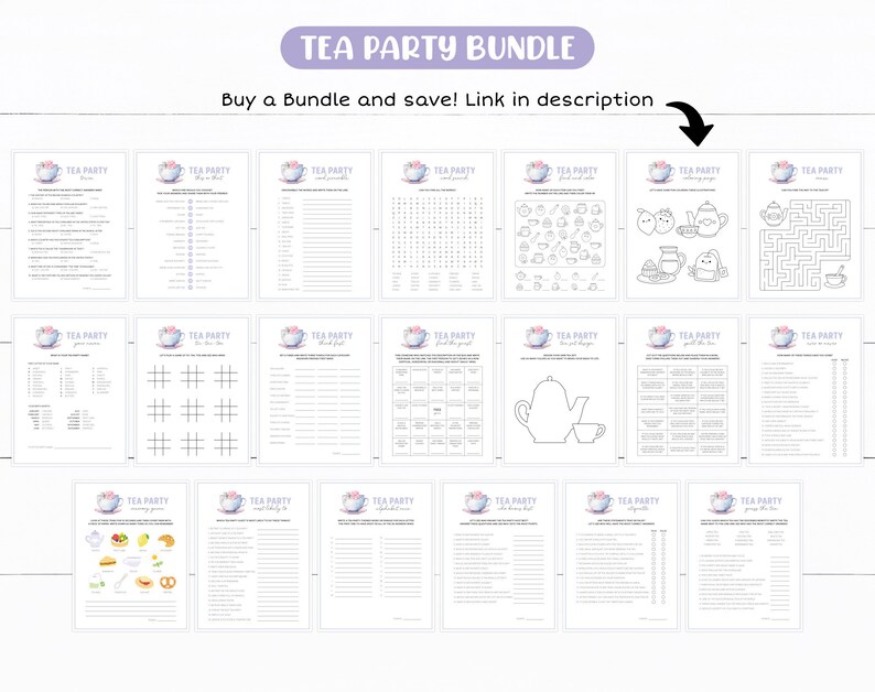 Tea Party Trivia for Kids, Tea Trivia Game, Tea Party Trivia Quiz ...