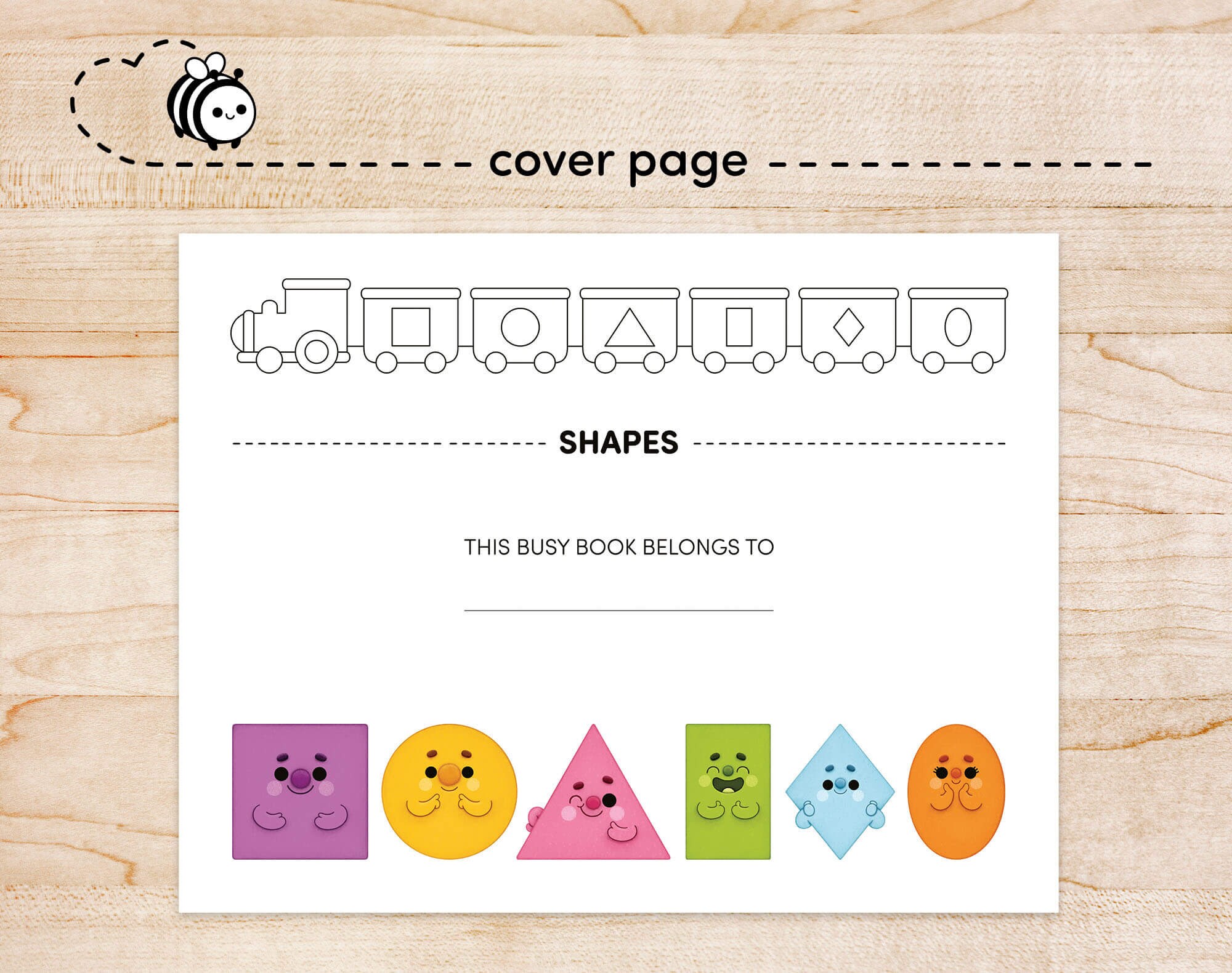 Shape Matching Montessori Busy Book, Toodler Busy Book 2 Year Old ...