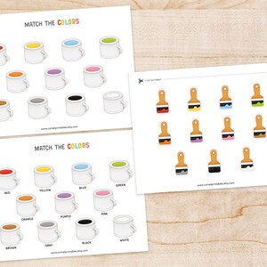 Colors Worksheet Bundle, Preschool Printables, Montessori Busy Book ...