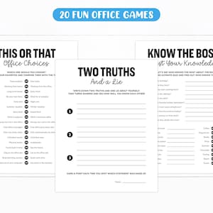 Team Building Games for Work, Office Games Bundle, Work Party Games ...