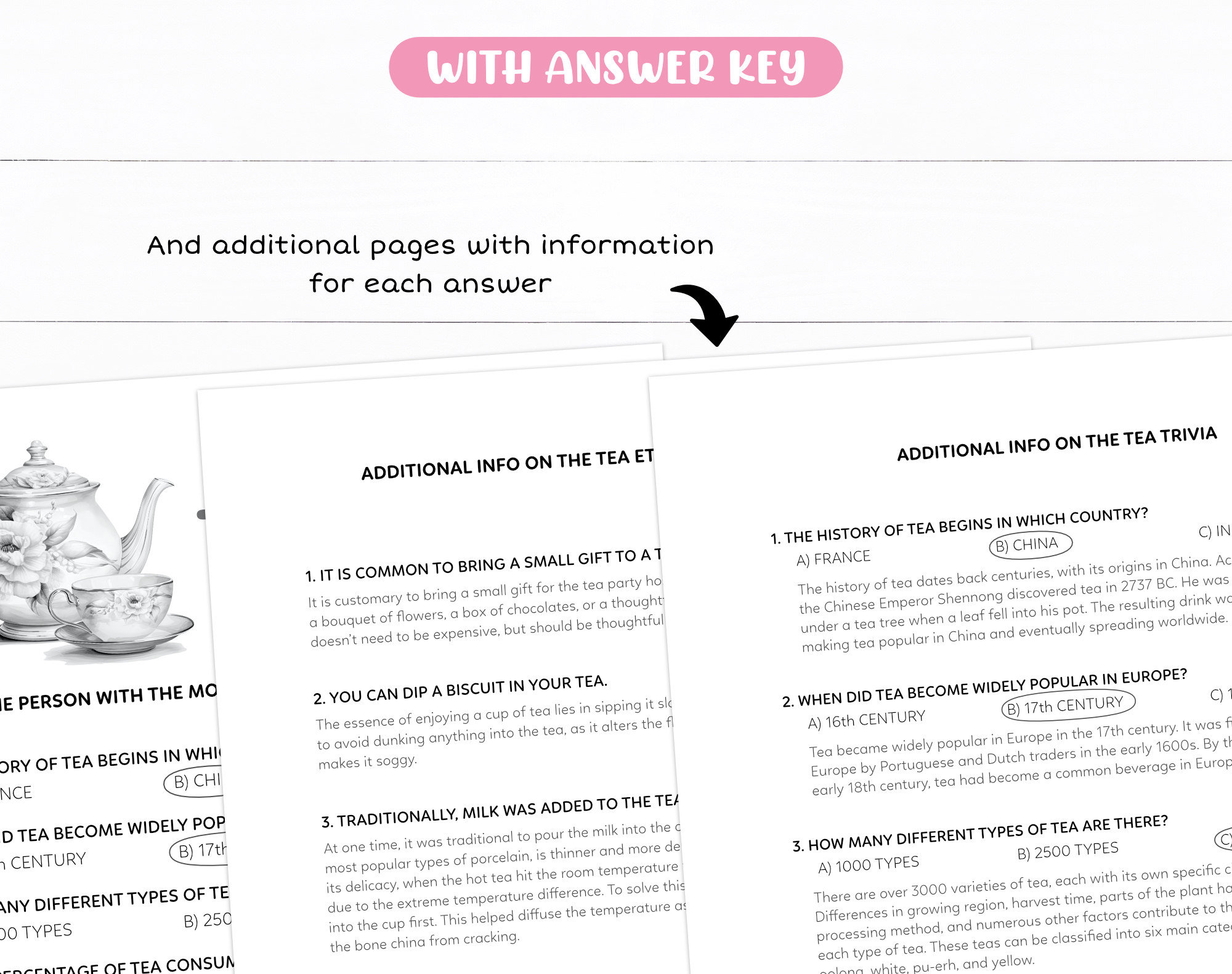 Printable Tea Party Activities Bundle, Kids Garden Tea Party Games ...