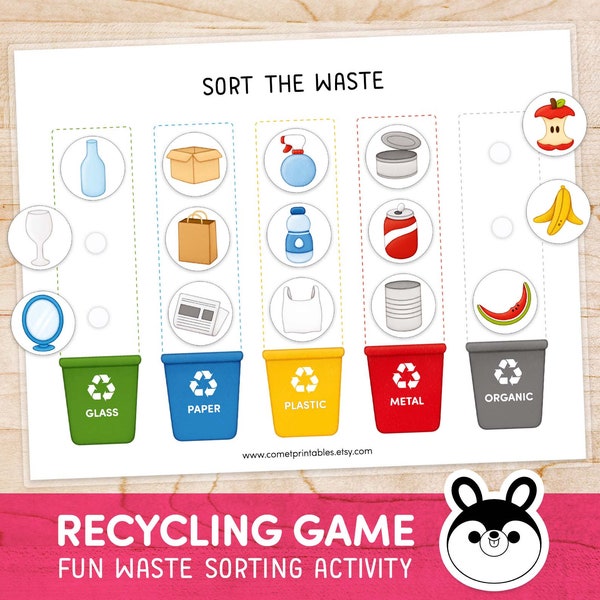 Kids Recycling Activities - Etsy