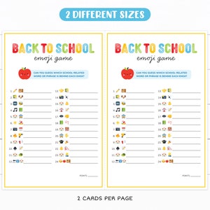 Back to School Emoji Pictonary, School Emoji Quiz, Guess the Emoji Game ...