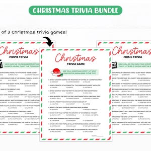 Christmas Trivia Bundle, Christmas Bundle, Movie, Songs and Music ...