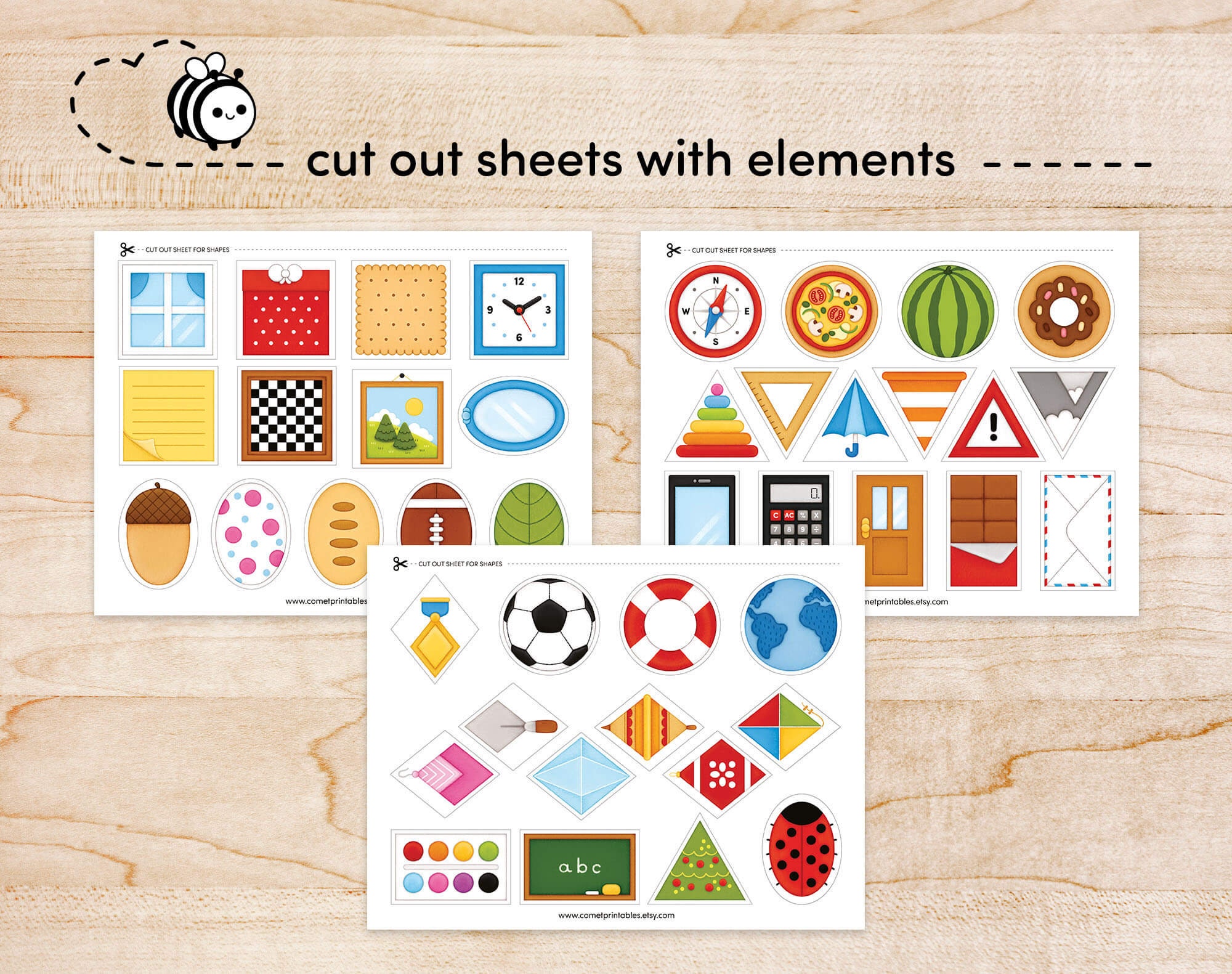 Shape Matching Montessori Busy Book, Toodler Busy Book 2 Year Old ...