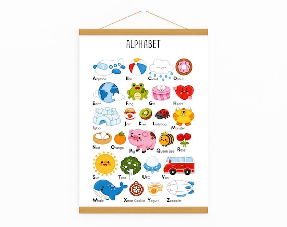 Alphabet Poster Abc Poster Alphabet Preschool Posters - Etsy