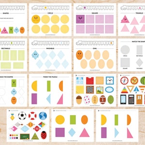 Shape Matching Montessori Busy Book Toodler Busy Book 2 Year - Etsy