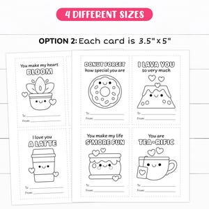Cute Valentines Day Cards, Coloring Valentine Cards, Kids Valentines ...