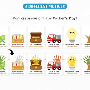 Fathers Day Handprint Art Bundle, Father's Day Handprint Craft, Fathers ...