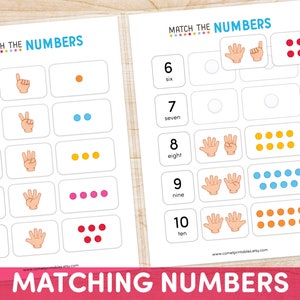 Count and Match Preschool Activity, Printable Counting Activity ...