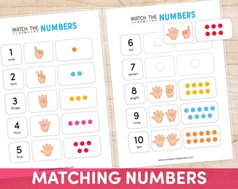 Busy Book Printable Worksheet Matching Activities Toddler - Etsy