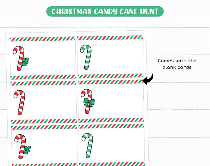 Candy Cane Hunt Clues, Candy Cane Scavenger Hunt, Candy Cane Treasure ...