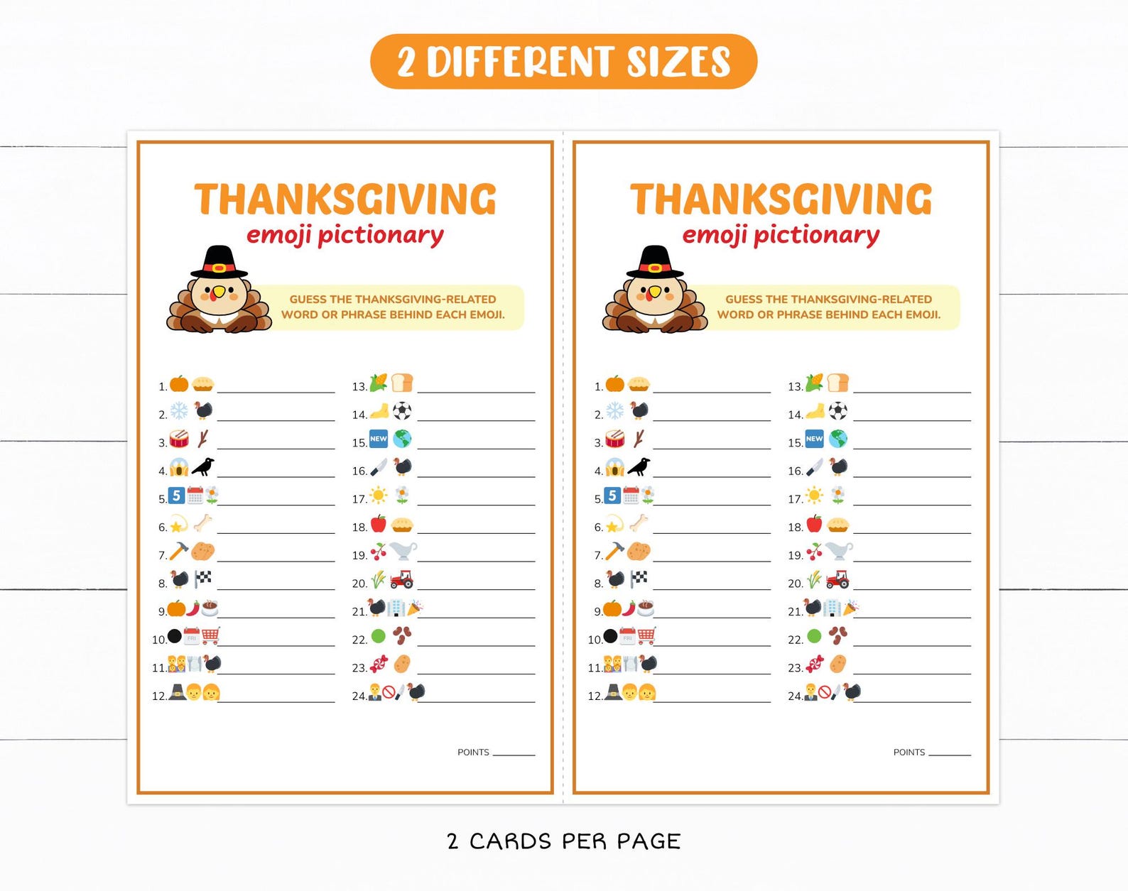 Thanksgiving Emoji Pictionary Game, Thanksgiving Emoji Quiz, Guess the ...