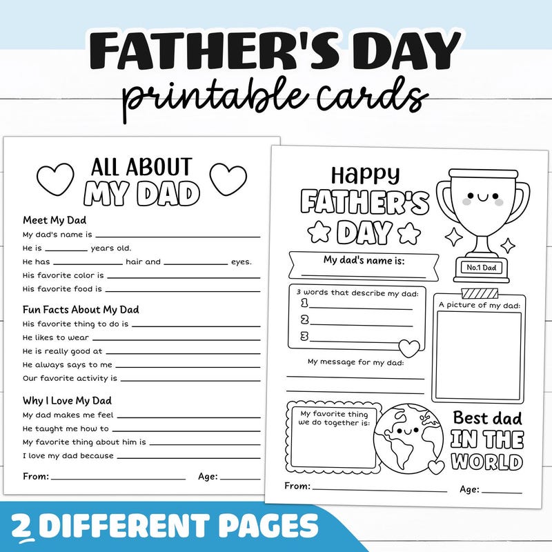 Fathers Day Card - Etsy