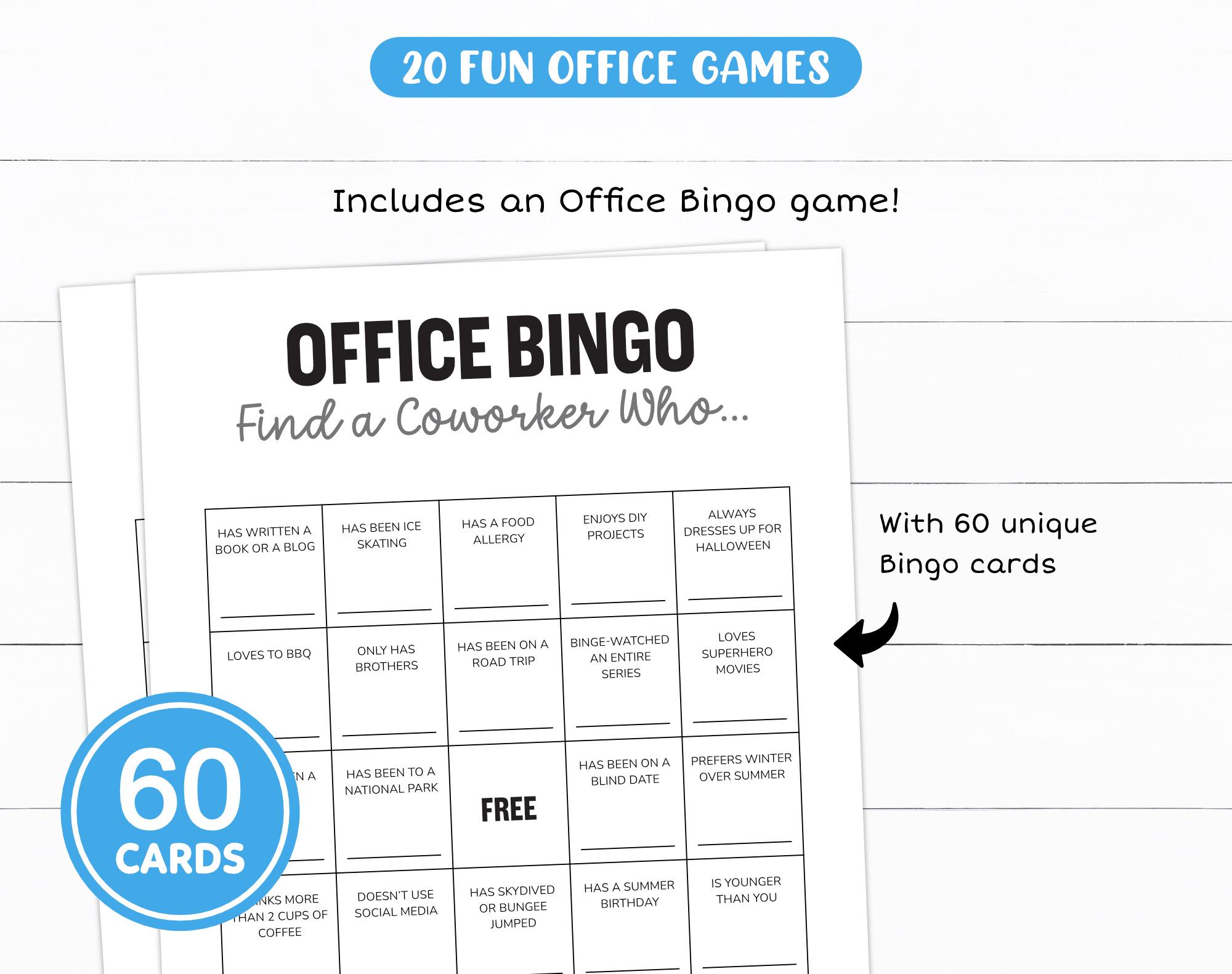 Team Building Games for Work, Office Games Bundle, Work Party Games ...