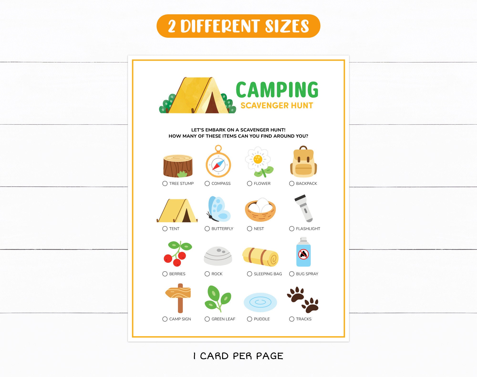 Camping Games Bundle, Camping Bundle, Camping Party Games for Kids ...