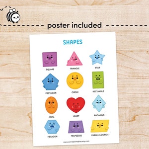 Shape Sorting Worksheet for Preschool, Shape Matching Activity Sheet ...