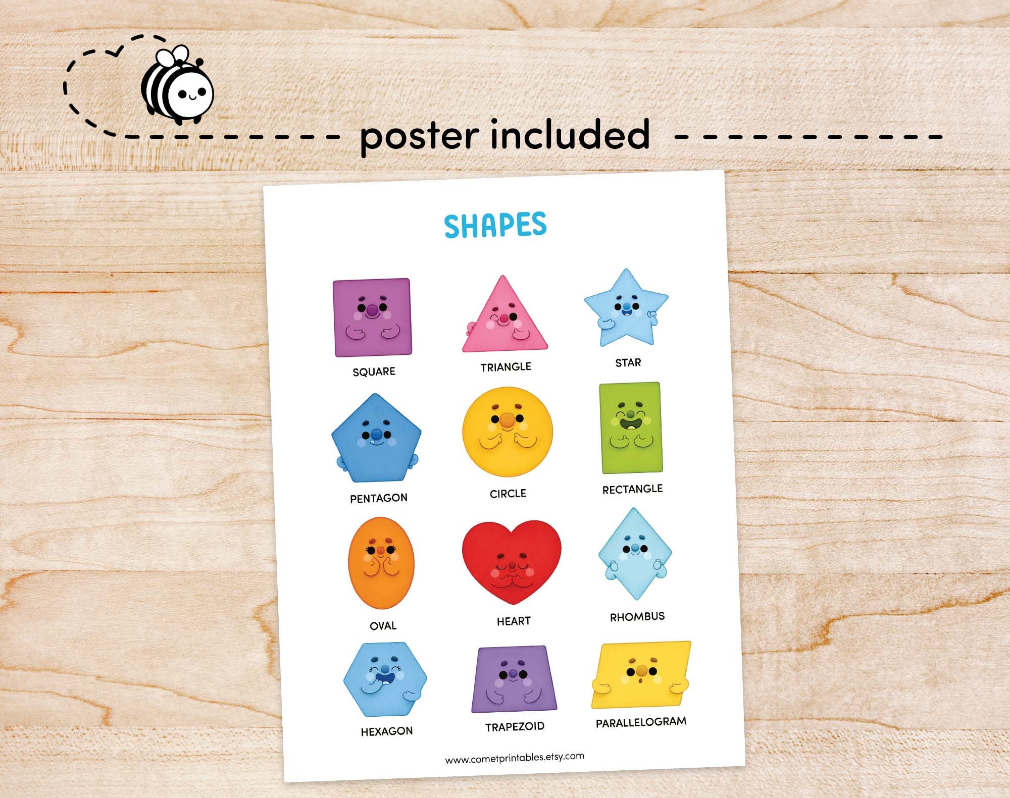 Shape Sorting Worksheet for Preschool, Shape Matching Activity Sheet ...
