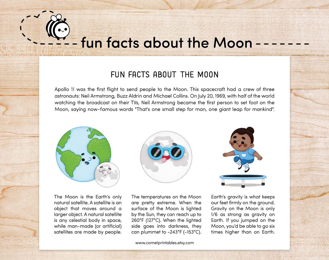 Moon Phases Worksheet, Educational Moon Unit Study, Moon Phases Poster ...