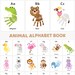Animal Alphabet Handprint Art Craft, Handprint Alphabet Book Template ...