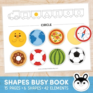 Shape Matching Montessori Busy Book, Toodler Busy Book 2 Year Old ...