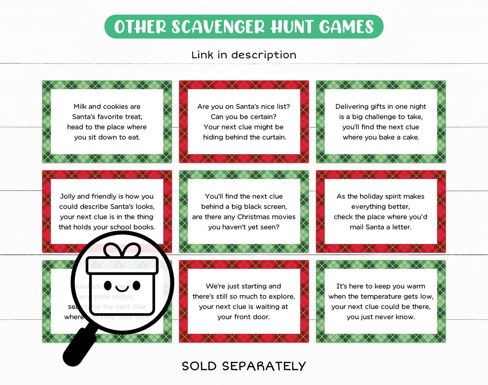 Candy Cane Hunt Clues, Candy Cane Scavenger Hunt, Candy Cane Treasure ...